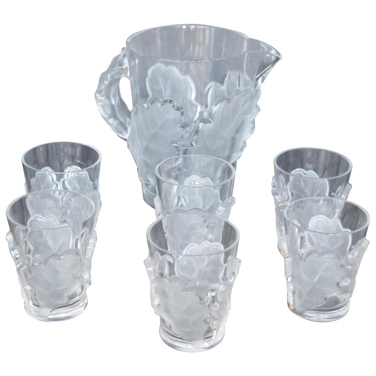 Oak Lemonade Set by Lalique at 1stDibs