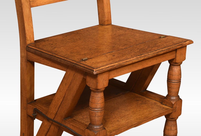 Oak metamorphic chair For Sale at 1stDibs