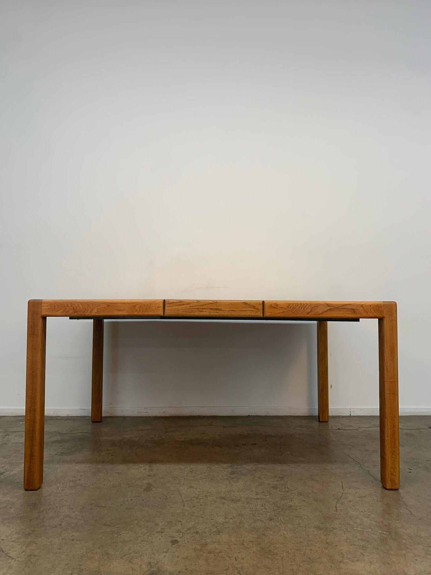 Oak Minimal Dining Table For Sale at 1stDibs