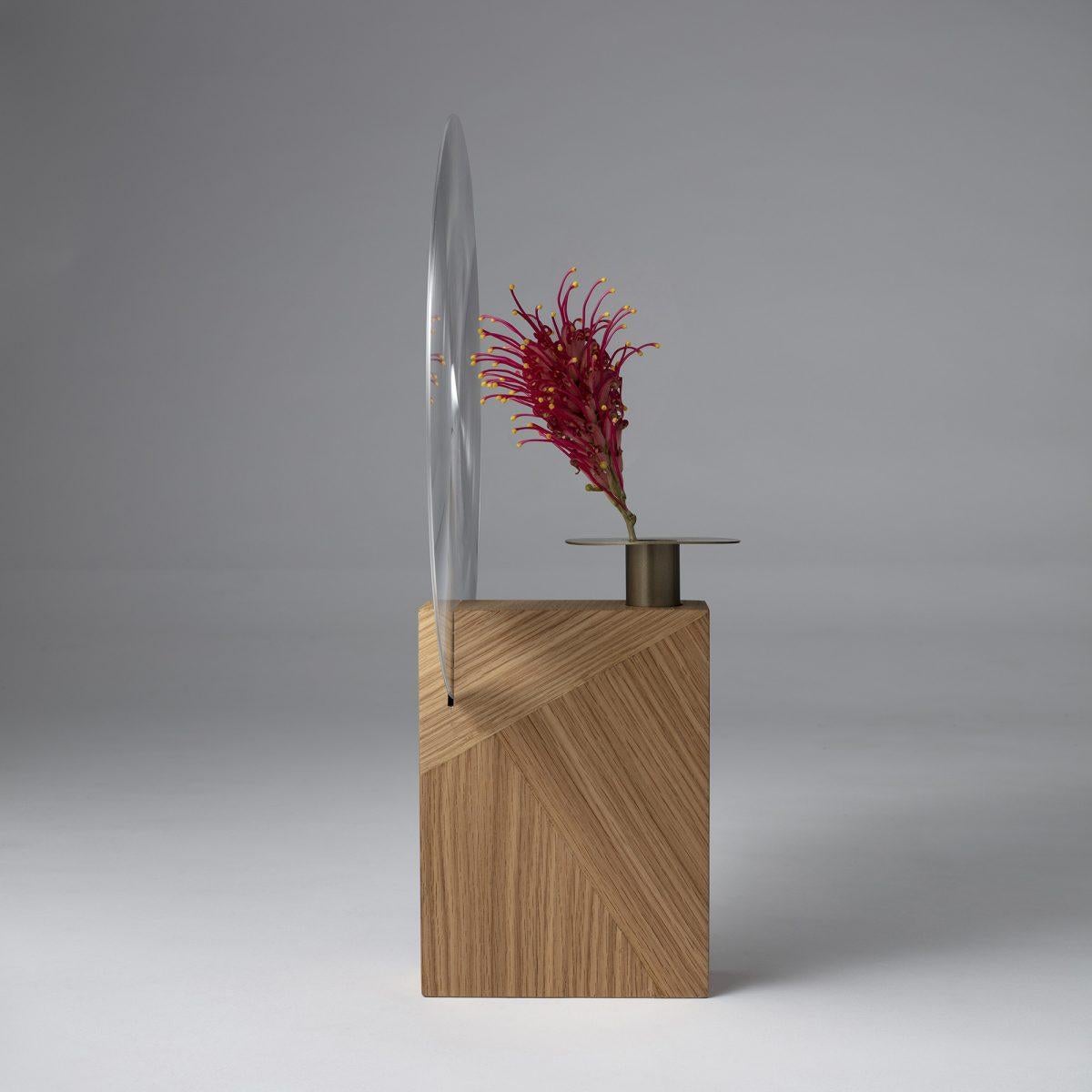 Oak Narcisse Vase by Najma Temsoury For Sale at 1stDibs