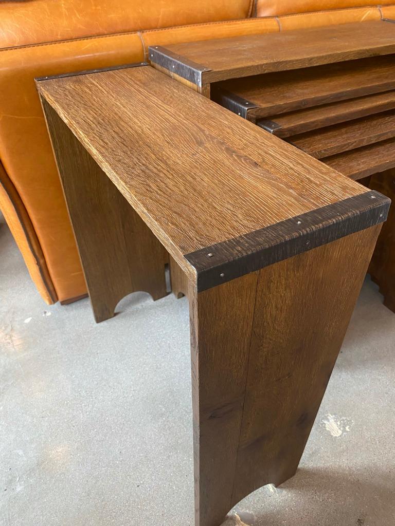 Oak Nesting Consoles, in the Style of Pelletier and Jourdain, France ...