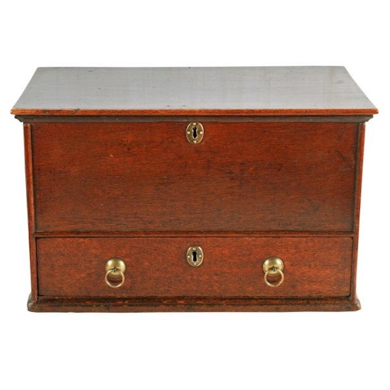 Oak One Drawer Box, 18th Century For Sale at 1stDibs