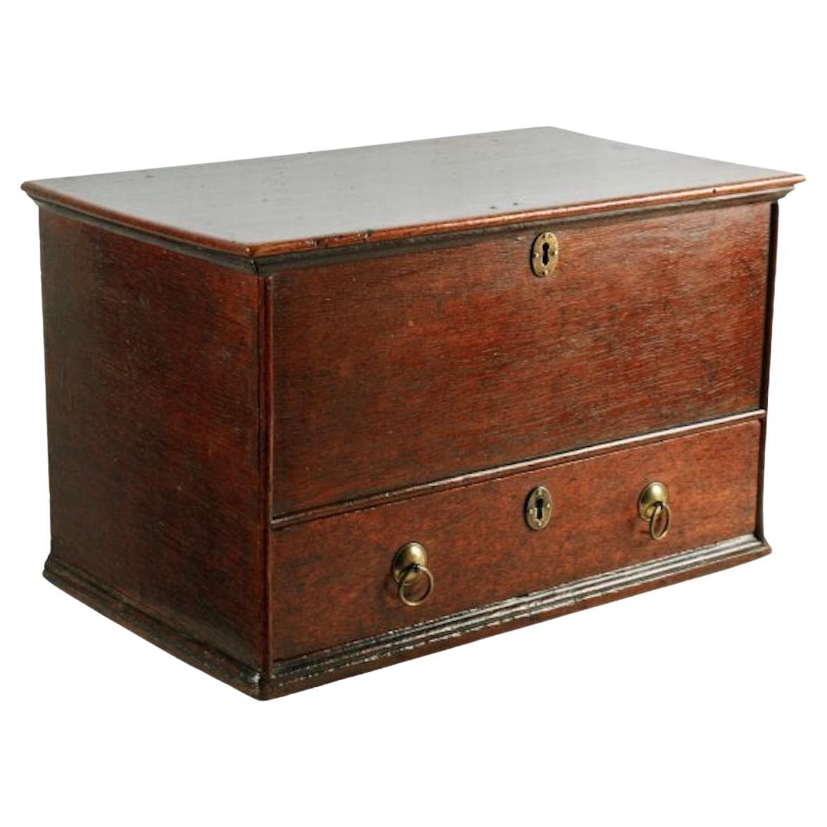 Oak One Drawer Box, 18th Century For Sale at 1stDibs