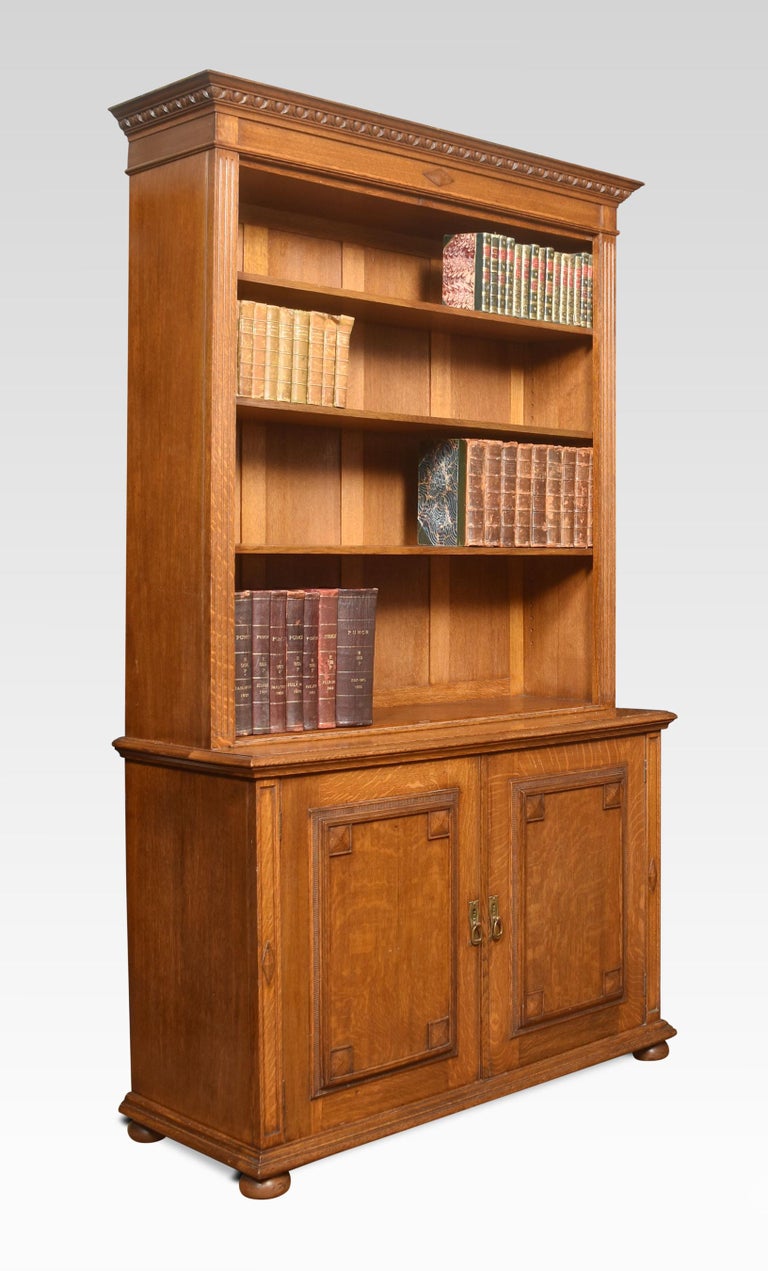 Oak Open Bookcase at 1stDibs