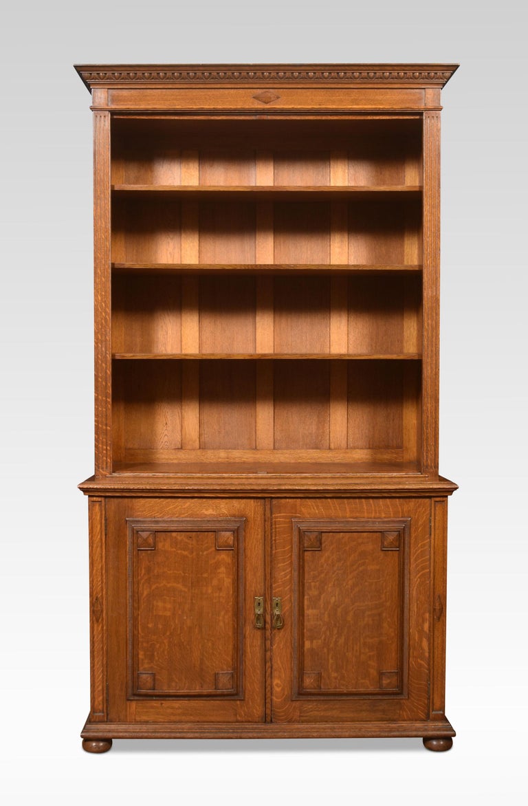 Oak Open Bookcase at 1stDibs
