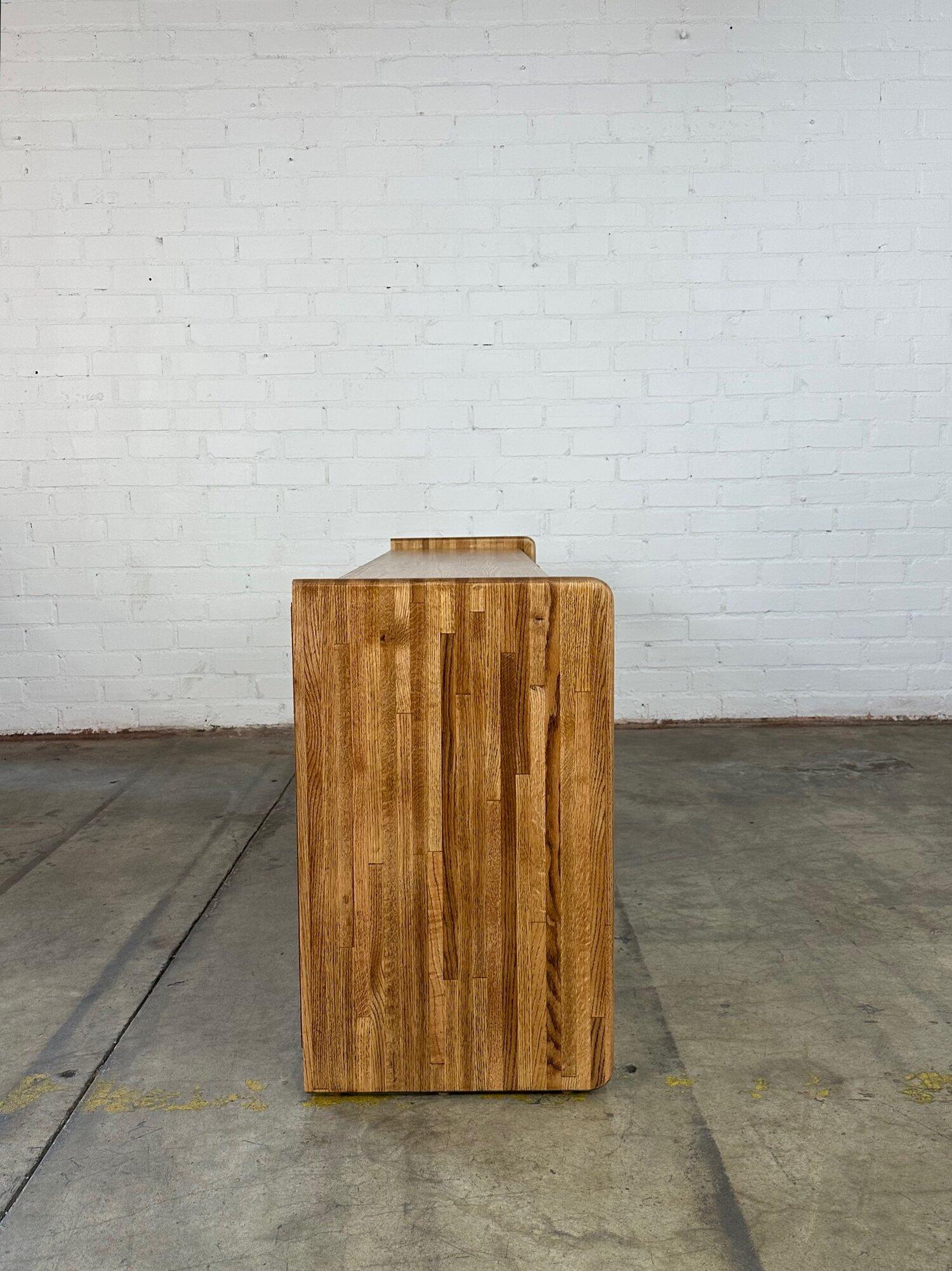 Oak Patchwork 9 Drawer Dresser For Sale at 1stDibs