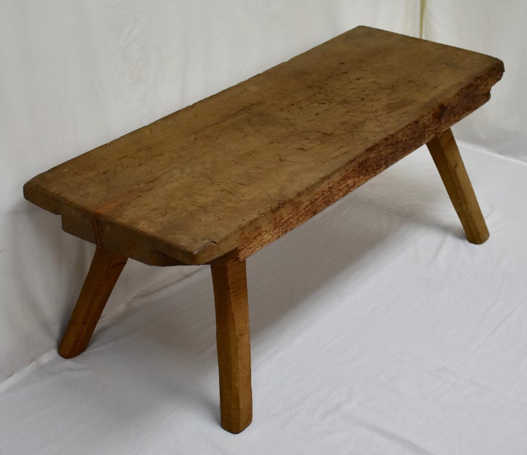 Oak Pig Bench Coffee Table at 1stDibs