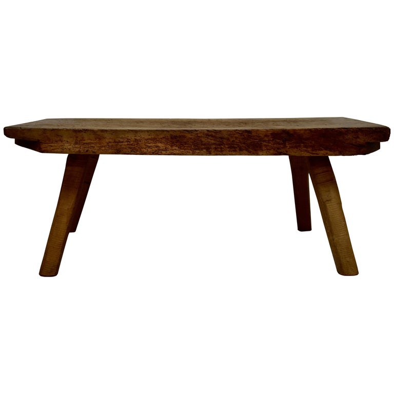 Oak Pig Bench Coffee Table at 1stDibs