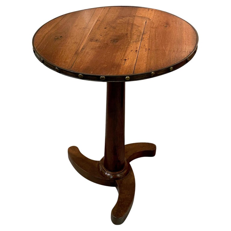 Oak Propeller Base, Steel Apron Side Table, France, 1940s For Sale at ...