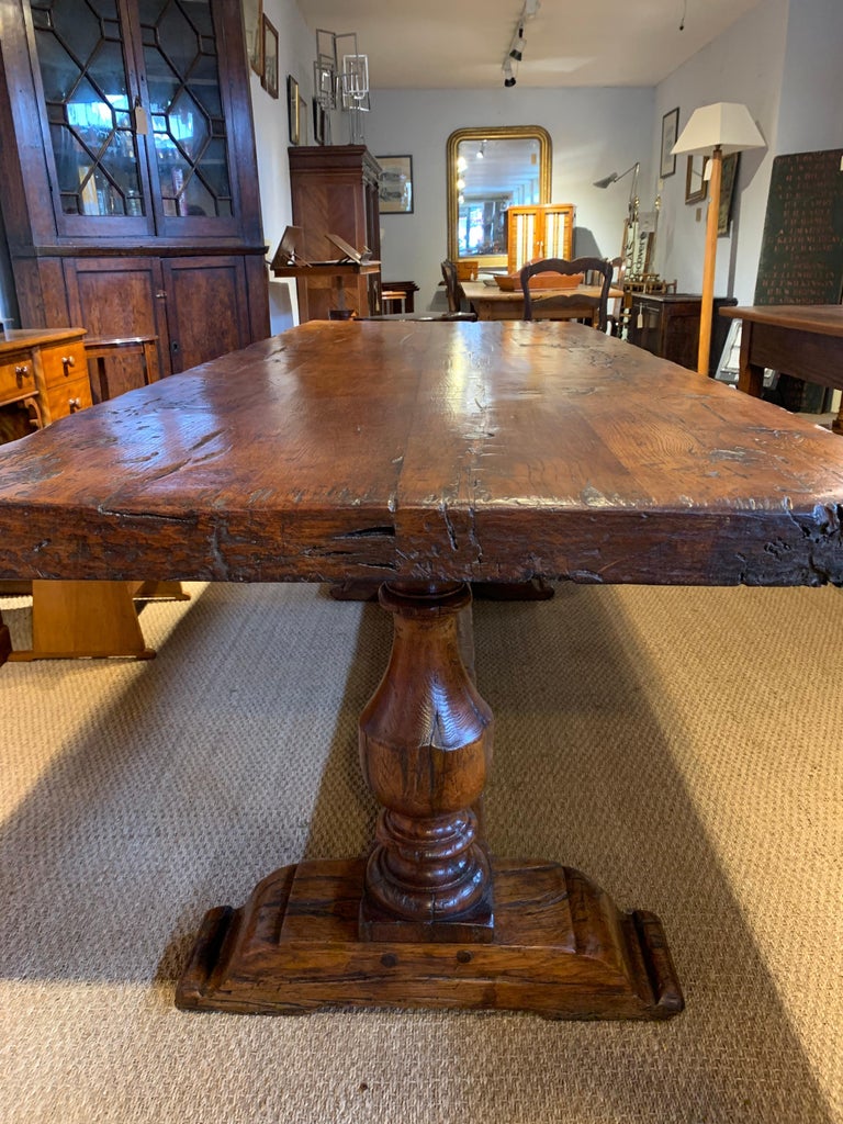 Oak Refectory Table at 1stDibs