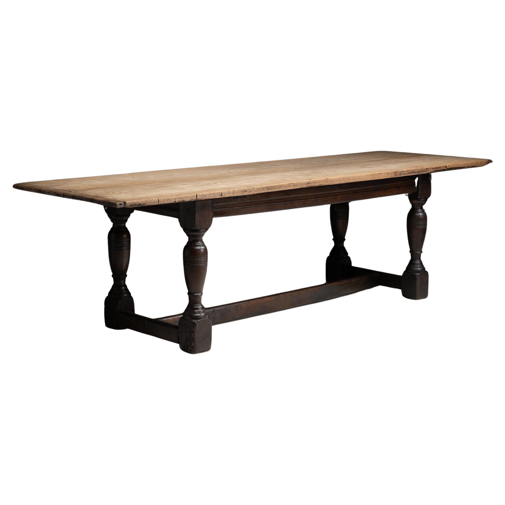 Bleached Oak Table, England circa 1890 For Sale at 1stDibs