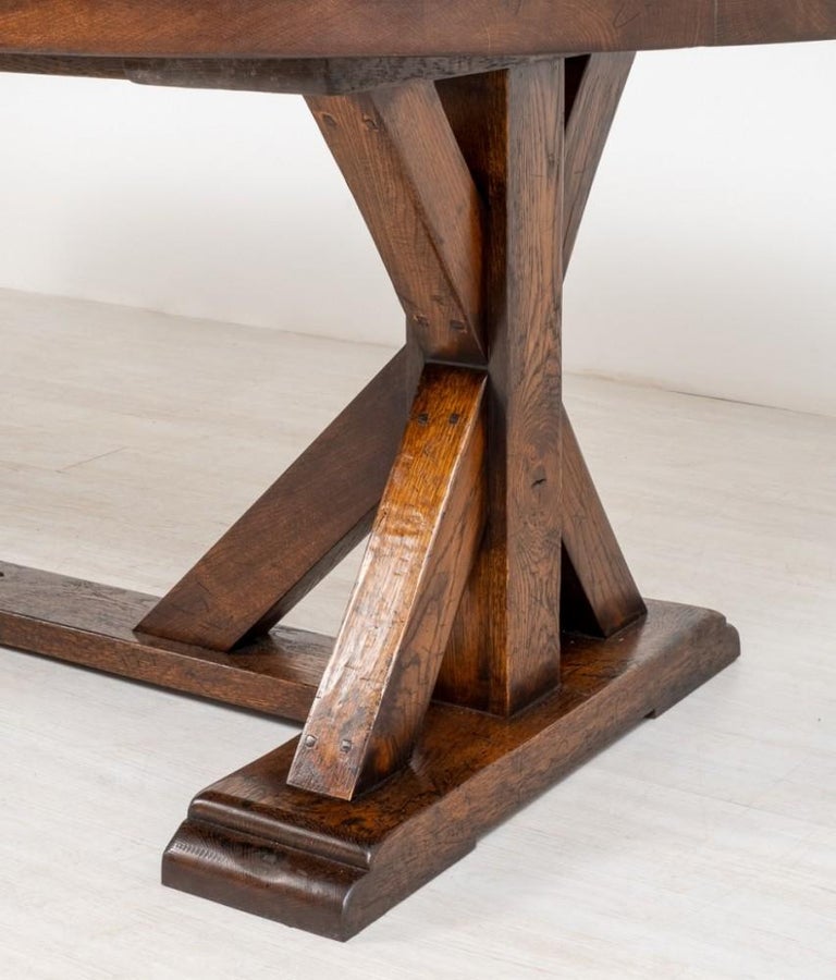 Oak Refectory Table Medeival Banquet Style Farmhouse Kitchen For Sale ...