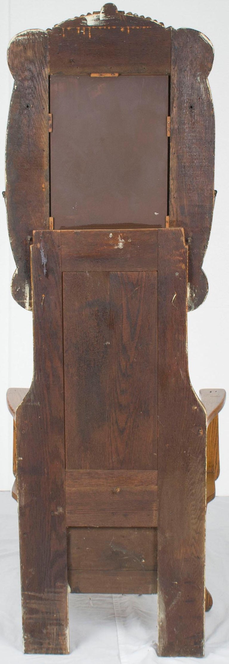 Oak Seated Hall Tree Stand Seat with Storage Coat Hat Rack For Sale at ...