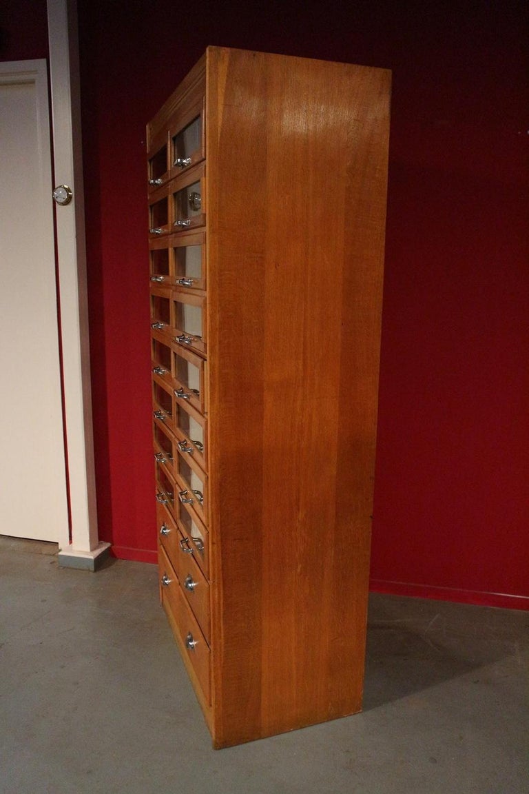 Oak Shop Display Cabinet with 20 Drawers at 1stDibs | drawer display ...