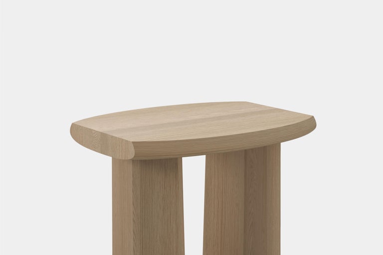 Peana Side Table, Night Stand, Stool in Oak Natural Wood by Joel ...