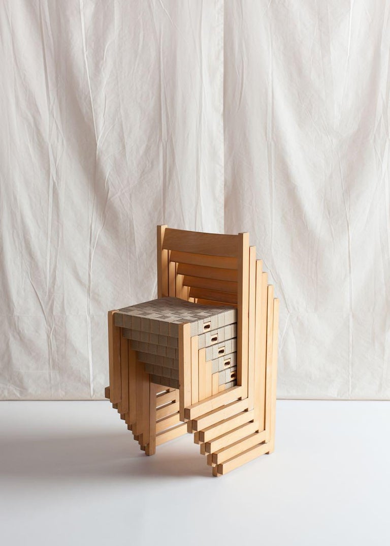 Oak stacking chairs by Hans J. Wegner for Getama, 1980s For Sale at 1stDibs