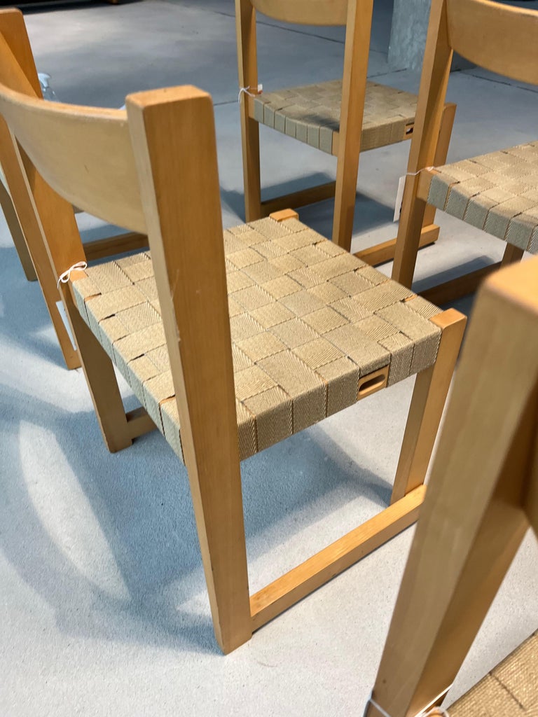 Oak stacking chairs by Hans J. Wegner for Getama, 1980s For Sale at 1stDibs
