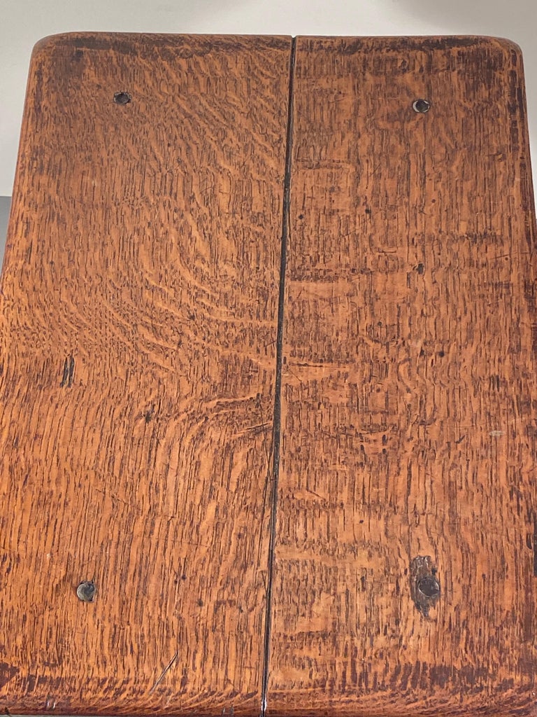 Oak Stool Side Table Puginesque Manner Gothic Medieval X Frame For Sale ...