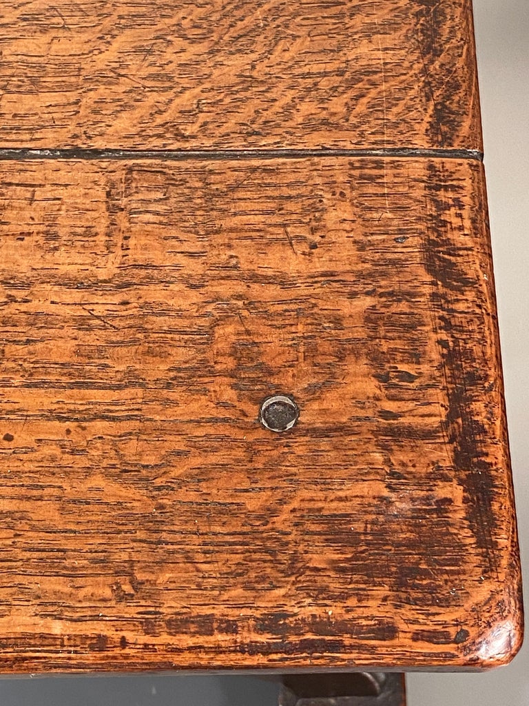 Oak Stool Side Table Puginesque Manner Gothic Medieval X Frame For Sale ...