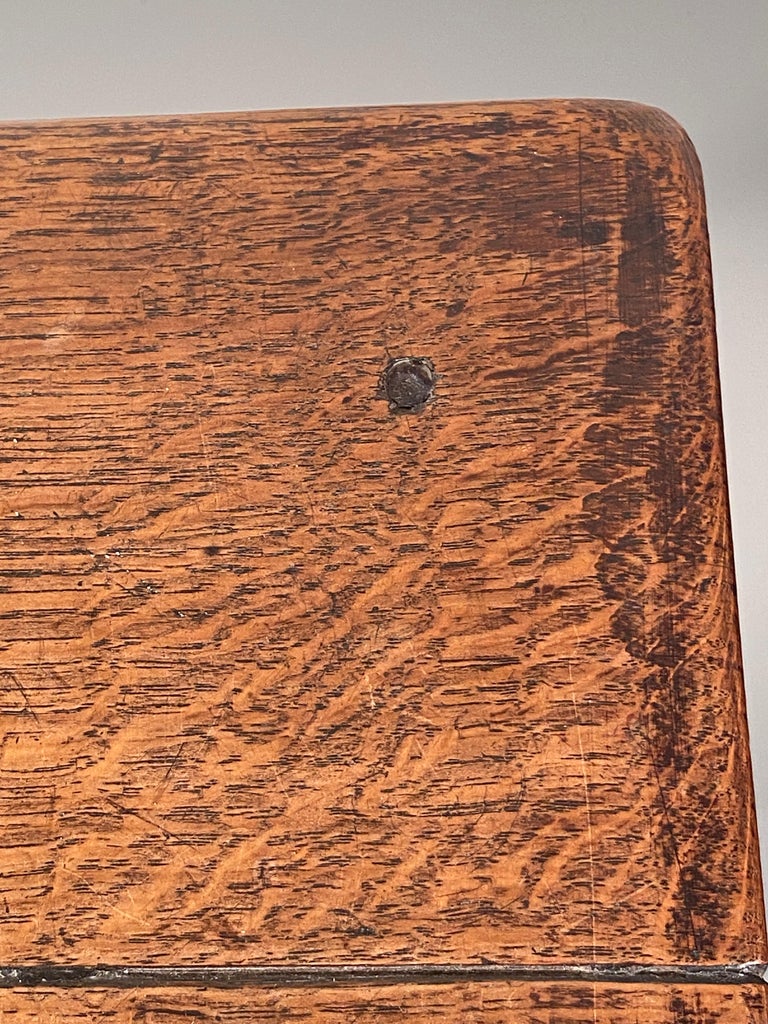 Oak Stool Side Table Puginesque Manner Gothic Medieval X Frame For Sale ...