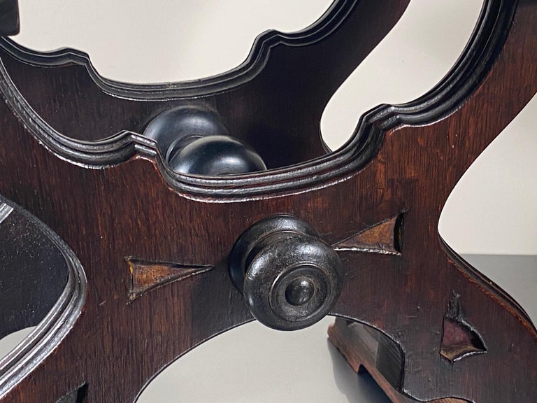 Oak Stool Side Table Puginesque Manner Gothic Medieval X Frame For Sale ...