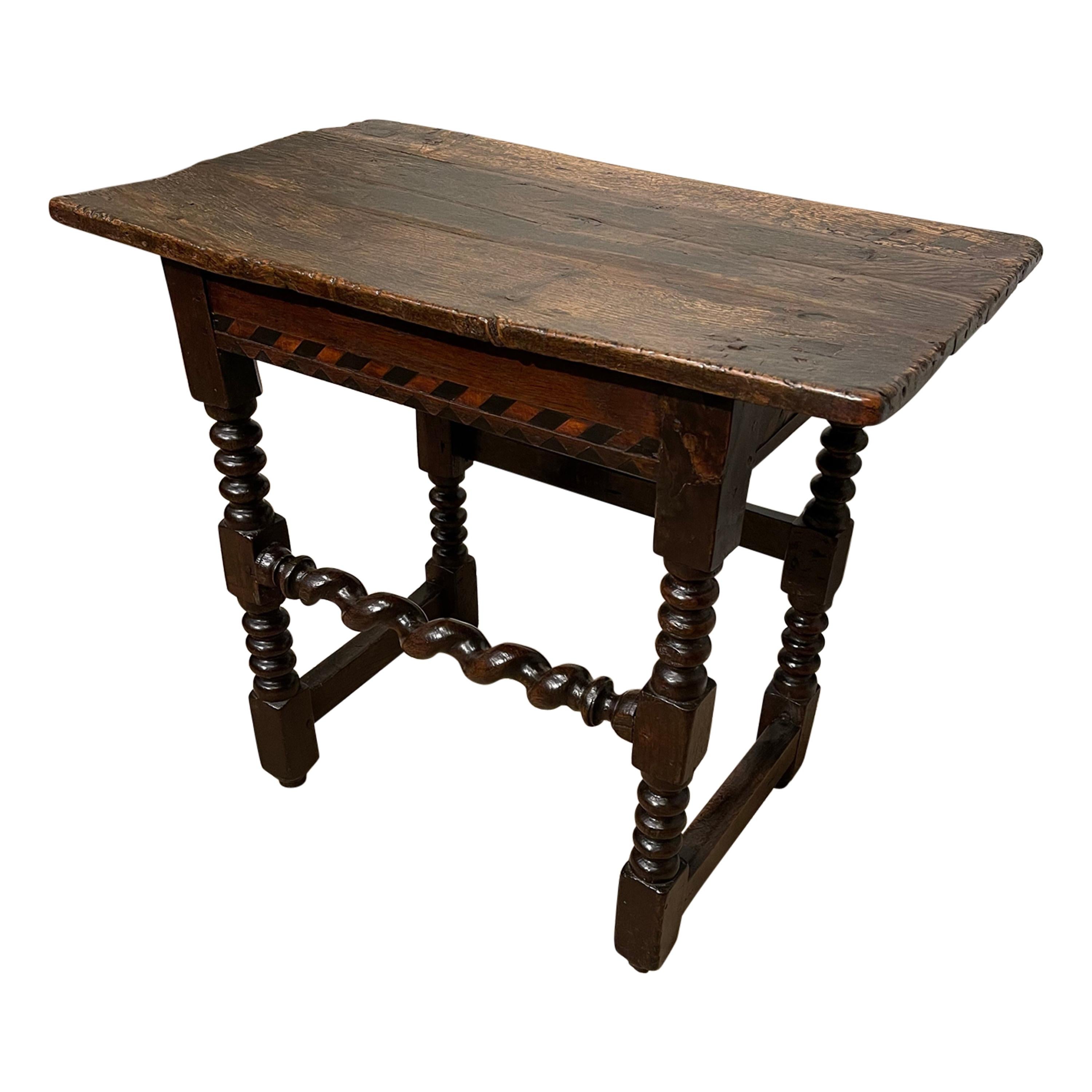17th Century And Later Dutch Oak Draw Leaf Small Rectory Rustic Kitchen Table at 1stDibs