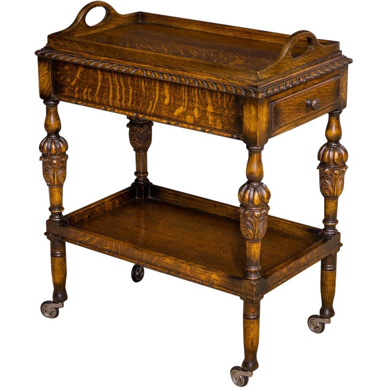 Oak Tea Trolley at 1stDibs | tea trolleys for sale