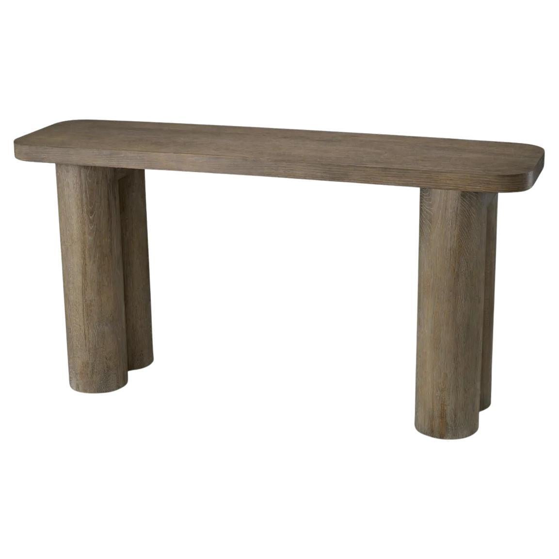 Belgian Custom Console Table in 19th Century Chestnut Wood For Sale at ...