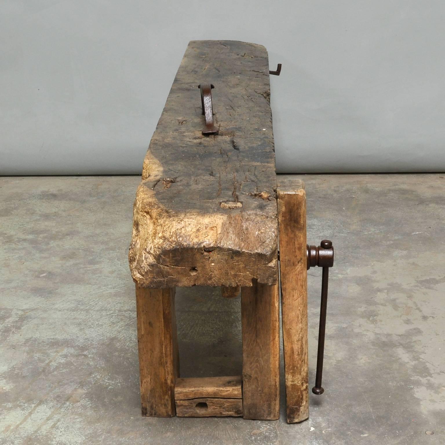 Oak Worktable, 1880s at 1stDibs | oak work table