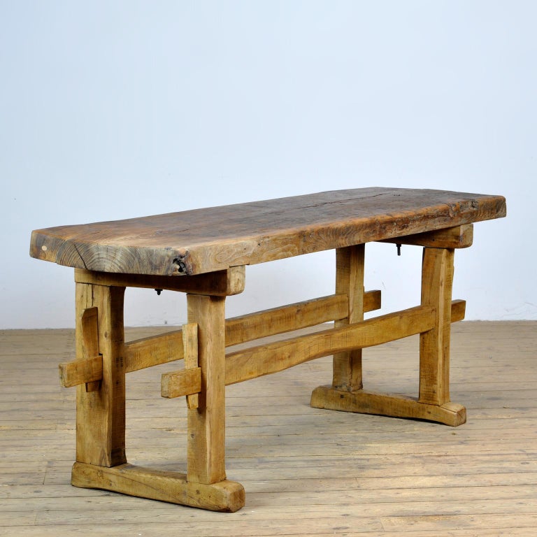 Oak Worktable, circa 1930 For Sale at 1stDibs