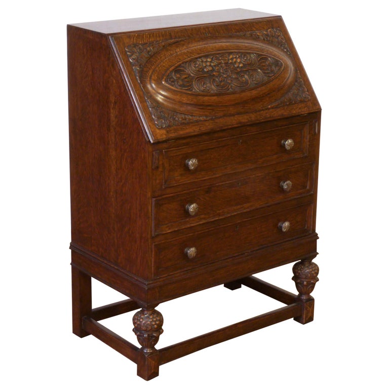 Oak Writing Bureau For Sale at 1stDibs | oak bureaus for sale, antique ...