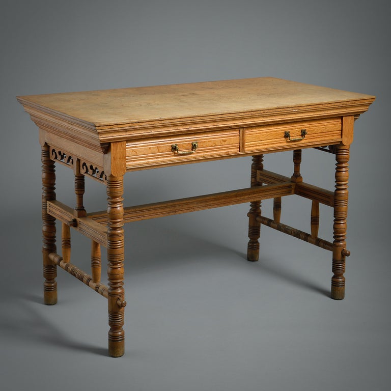 Oak Writing-Table Designed by Bruce Talbert For Sale at 1stDibs