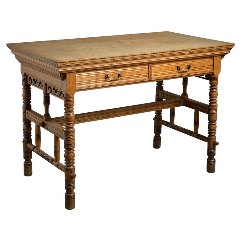 Oak Writing-Table Designed by Bruce Talbert For Sale at 1stDibs