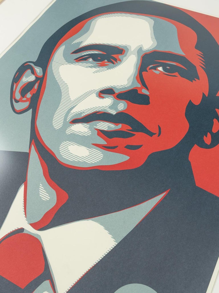 Obama "Hope" Election Poster 2008 Shepherd Fairey For Sale at 1stDibs