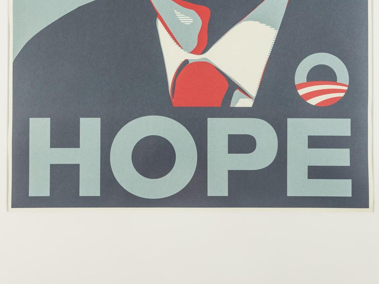 Obama "Hope" Election Poster 2008 Shepherd Fairey For Sale at 1stDibs