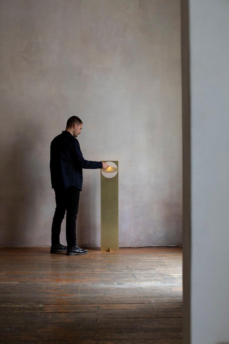 OBJ-01 Brass Floor Lamp by Manu Bano For Sale at 1stDibs