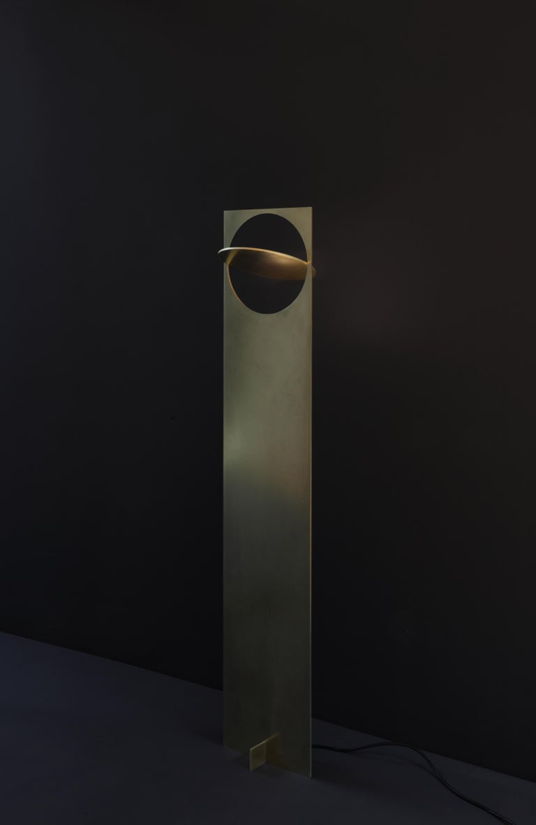 OBJ-01 Brass Floor Lamp by Manu Bano For Sale at 1stDibs