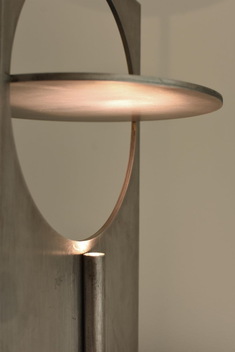 OBJ-01 Stainless Steel Table Lamp by Manu Bano For Sale at 1stDibs
