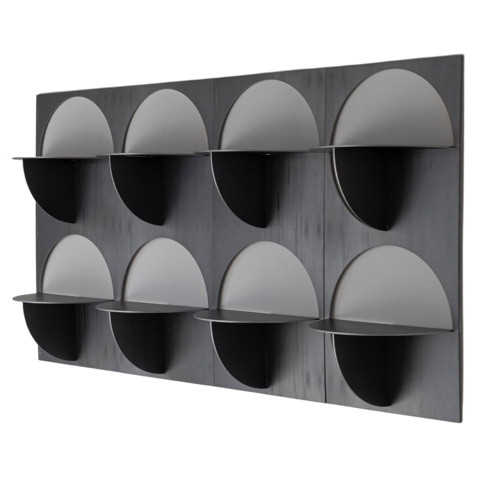 Postmodern, Plywood, Prototype Metamorphic Shelving / Room Divider ...