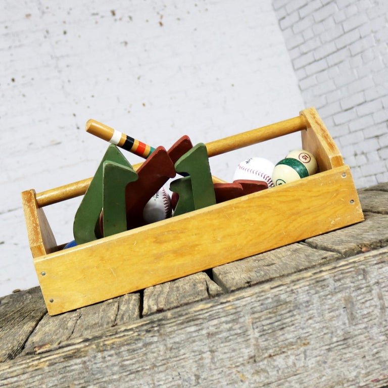 Object d ’Art Centerpiece Junior Carpenter Kit Tool Box with Balls and ...