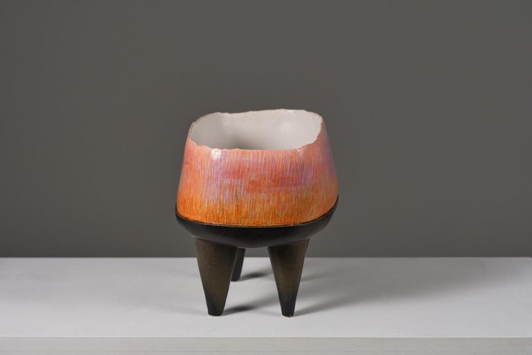 Objecte #1 by Rosa Cortiella, Grogged Clay Fruit Bowl For Sale at 1stDibs