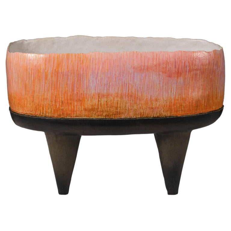 Objecte #1 by Rosa Cortiella, Grogged Clay Fruit Bowl For Sale at 1stDibs