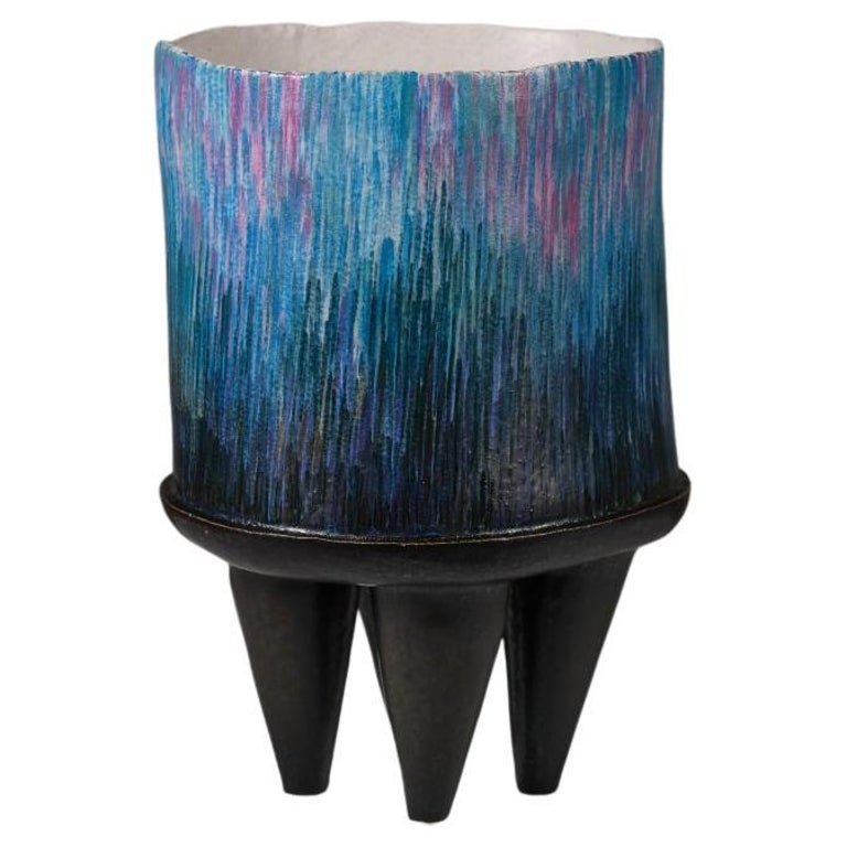 Objecte #2 by Rosa Cortiella, Grogged Clay Fruit Bowl For Sale at 1stDibs