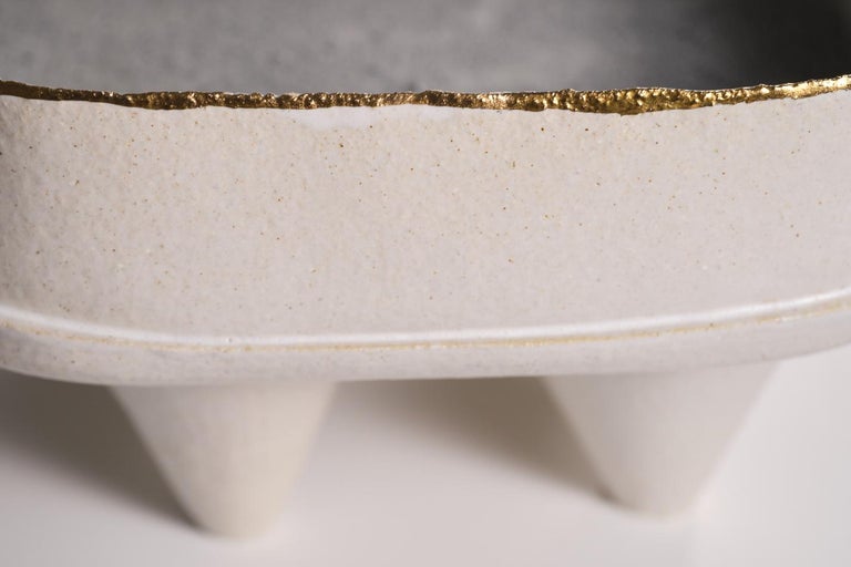 Objecte #3 by Rosa Cortiella, Grogged Clay Fruit Bowl For Sale at 1stDibs