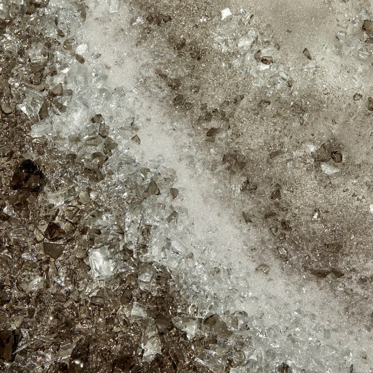 Obsidian II, Unique Bronze and Clear Glass Wall Mounted Artwork by ...