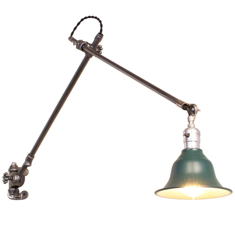 O.C. White Wall Sconce Style G Adjustable Task Lamp, Light at 1stDibs