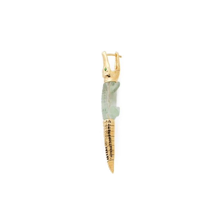 Ocean Alligator Bite Earring For Sale at 1stDibs