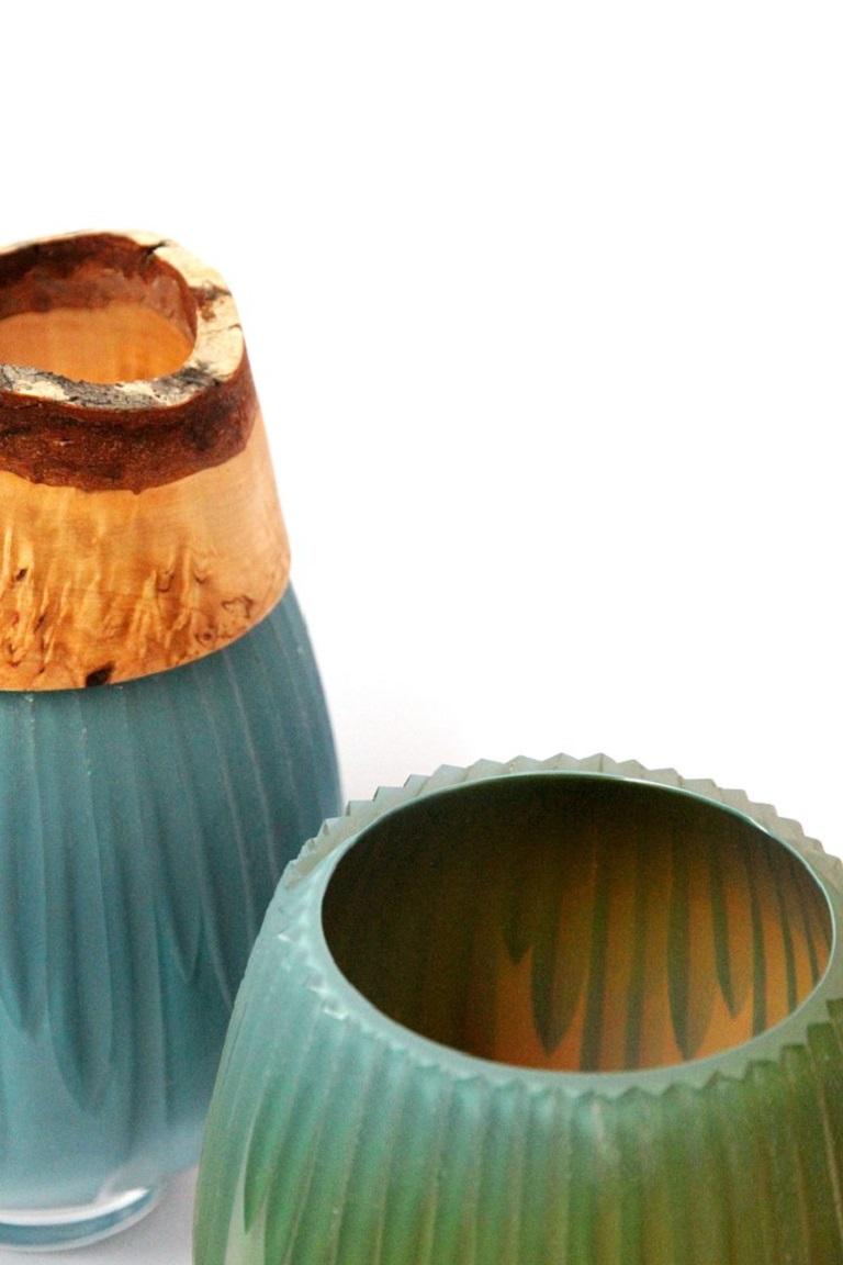 Ocean Frida with Cuts Stacking Vessel, Pia Wüstenberg For Sale at 1stDibs