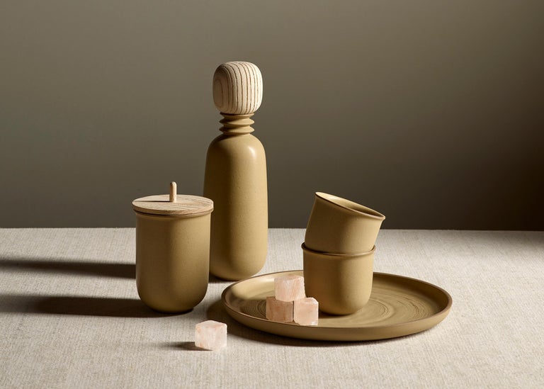 Ochre, Jars, Set of 2, Slip Cast Ceramic, N/O Service Collection For ...