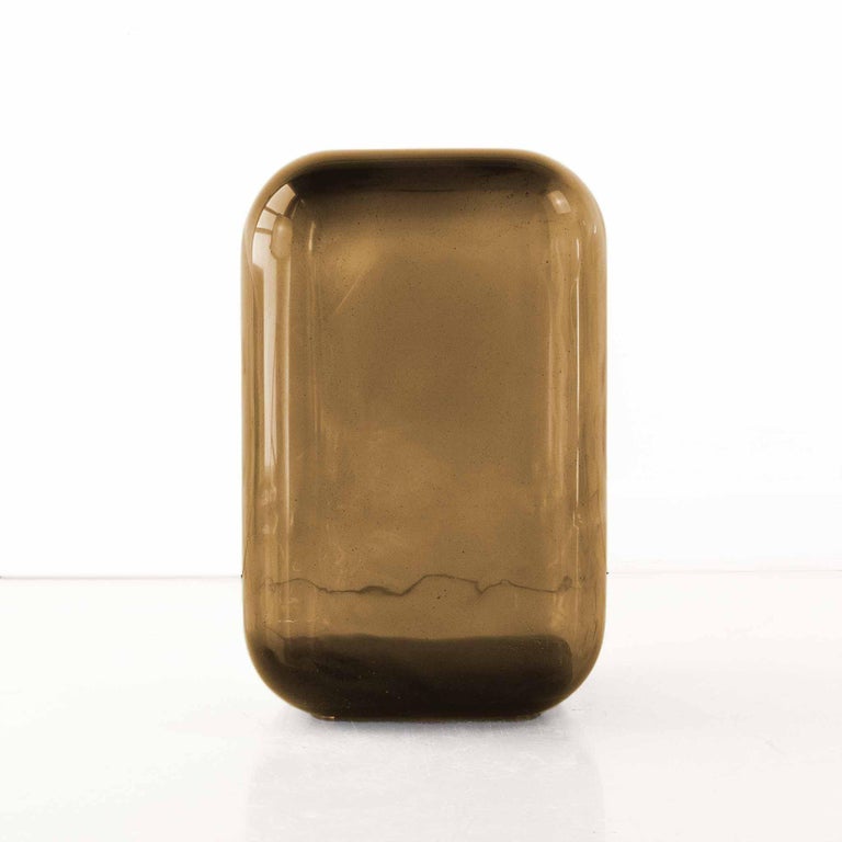 Ochre Oort Resin Side Table by Creators of Objects For Sale at 1stDibs